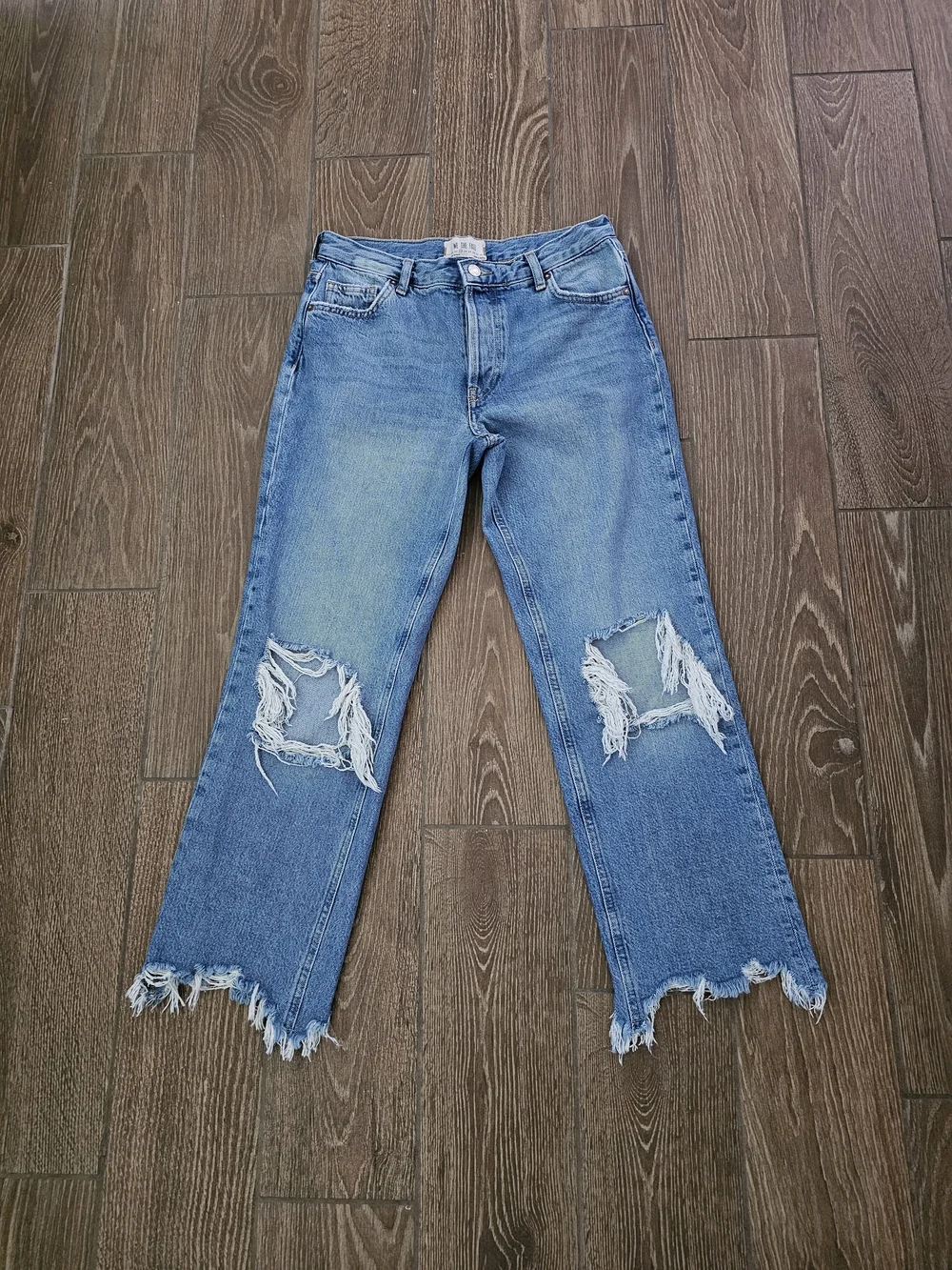 Free People | Jeans | Free People We The Free Light Blue Distressed ...